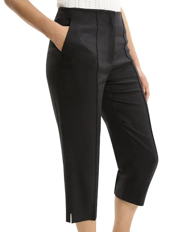 Theory Slit Capri Pants - Black