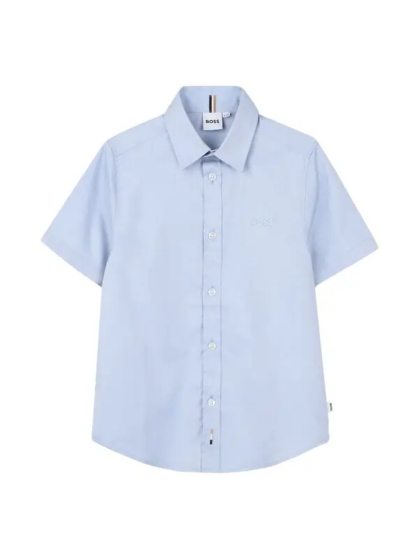 BOSS Camicia A Maniche Corte - Blue