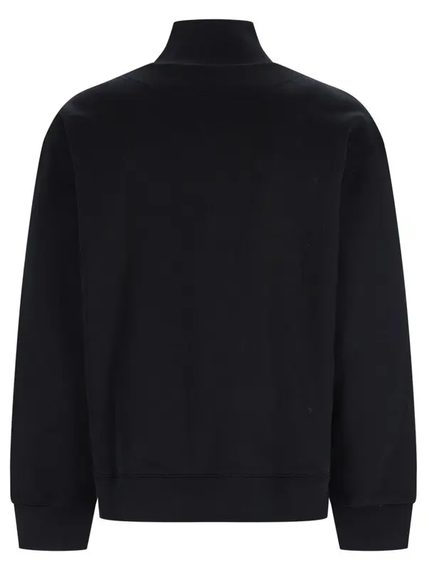 Maison Kitsuné Felpa "fox Head" Con Zip - Black