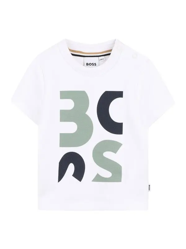 BOSS T-shirt Con Stampa Logo - White