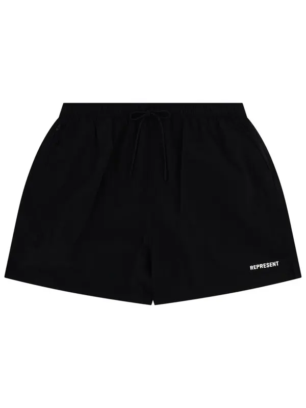 REPRESENT Swimsuit With Logo - Black