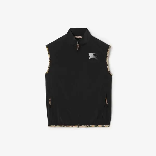Burberry Check Trim Nylon Gilet