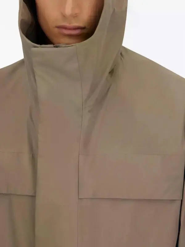 Herno Relaxed-fit Hooded Jacket - Brown