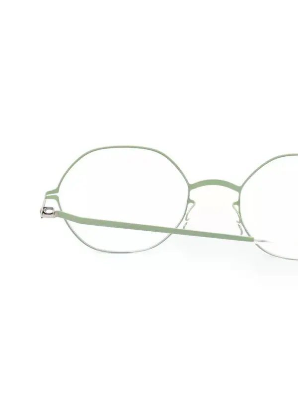 Mykita Eilish Geometric-frame Glasses - Green