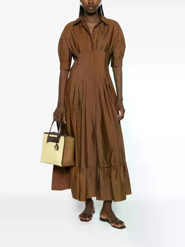 Max Mara Ruffled-hem Maxi Dress