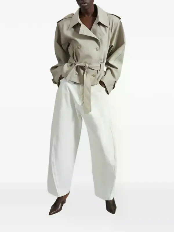 THE FRANKIE SHOP Belted Double-breasted Jacket