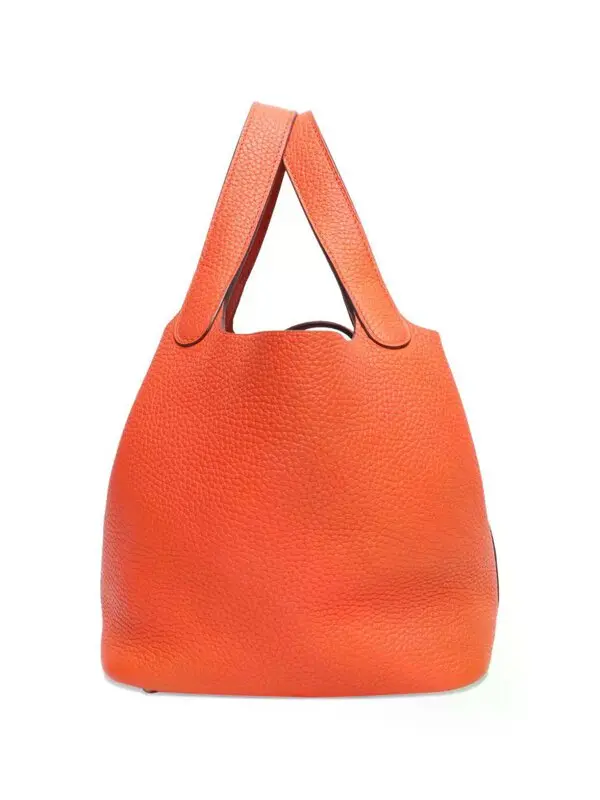 Hermès 18 Picotin Leather Tote - Orange