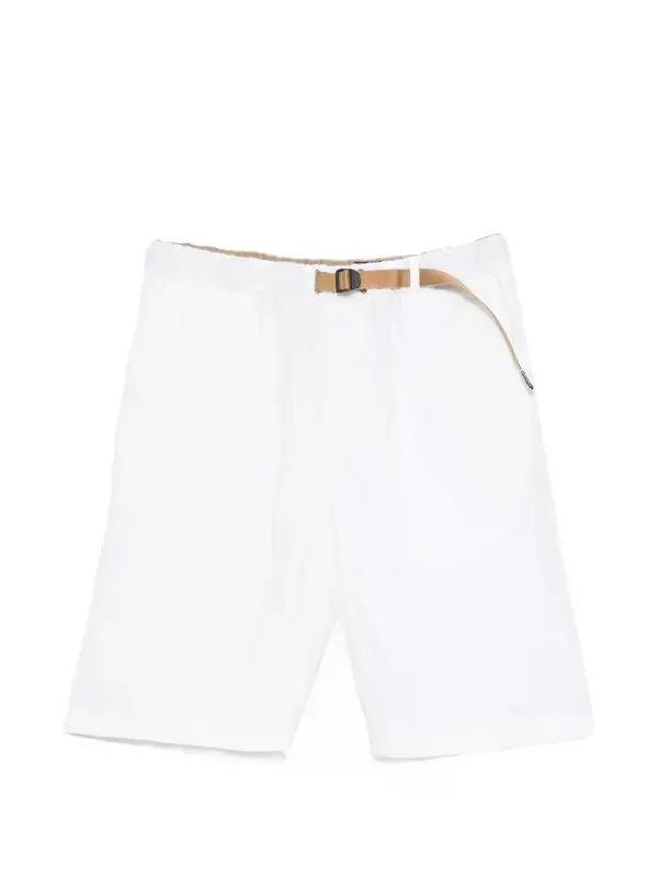 WHITE SAND Elasticated-waistband Shorts - White