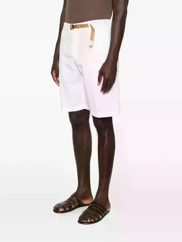 WHITE SAND Elasticated-waistband Shorts - White