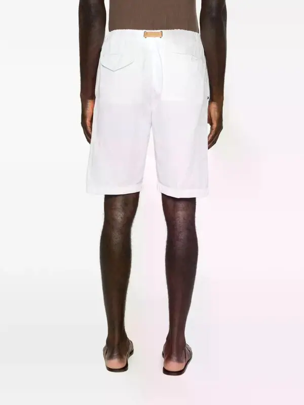 WHITE SAND Elasticated-waistband Shorts - White