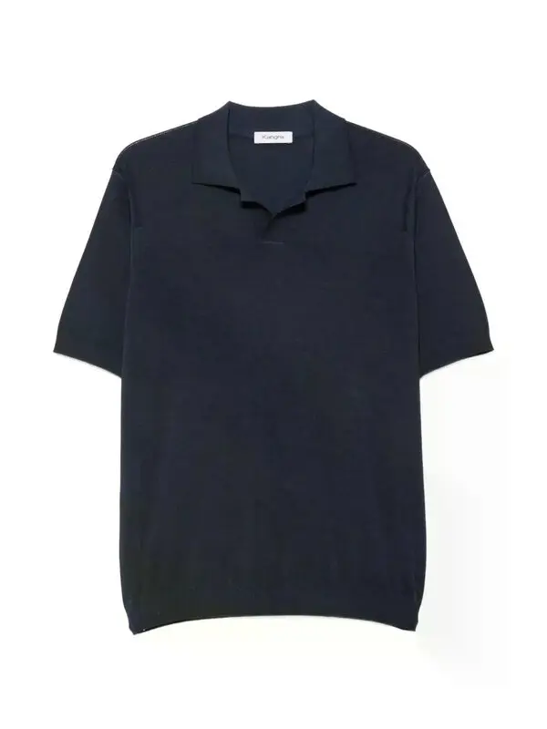 KANGRA Short-sleeve Polo Shirt - Blue