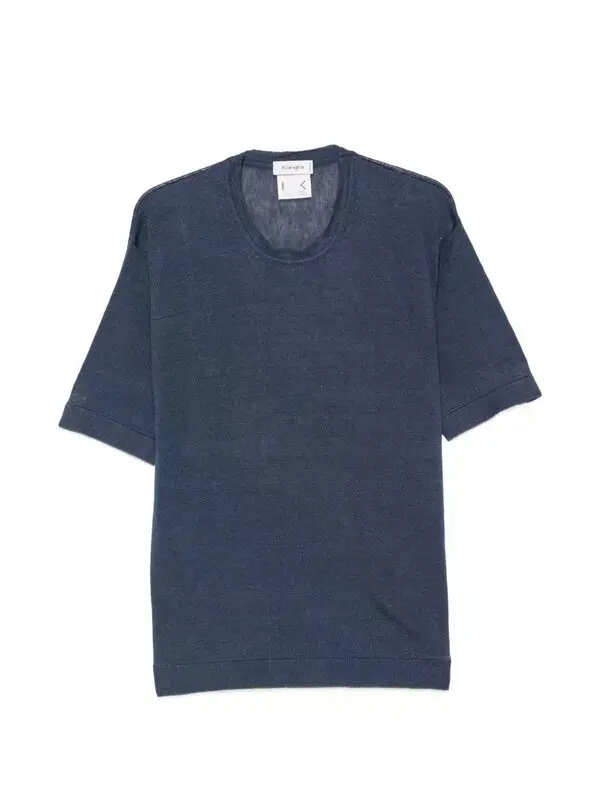 KANGRA Short-sleeve Linen T-shirt - Blue