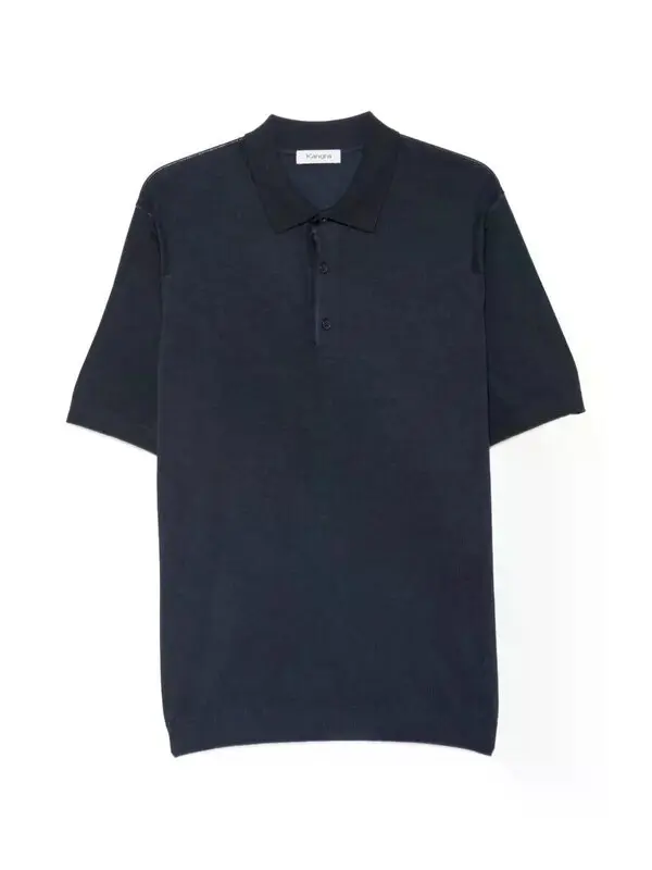 KANGRA Short-sleeved Polo Shirt - Blue
