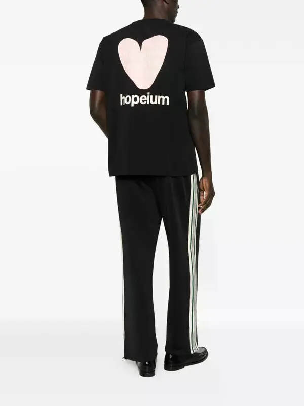 HOPEIUM Heart-print Logo-print T-shirt