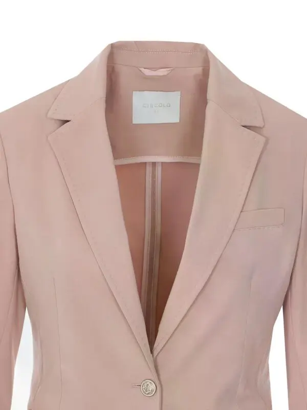 CIRCOLO 1901 Single-breasted Peak-lapel Blazer - Pink