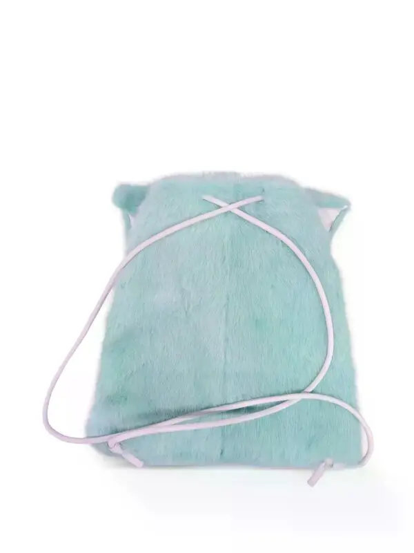 Mate Bow-detail Faux-fur Backpack