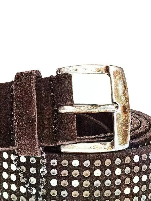 ANDREA D'AMICO Stud-embellished Suede Belt