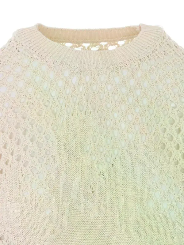 Zadig&Voltaire Embroidered Open-knit T-shirt - Neutrals