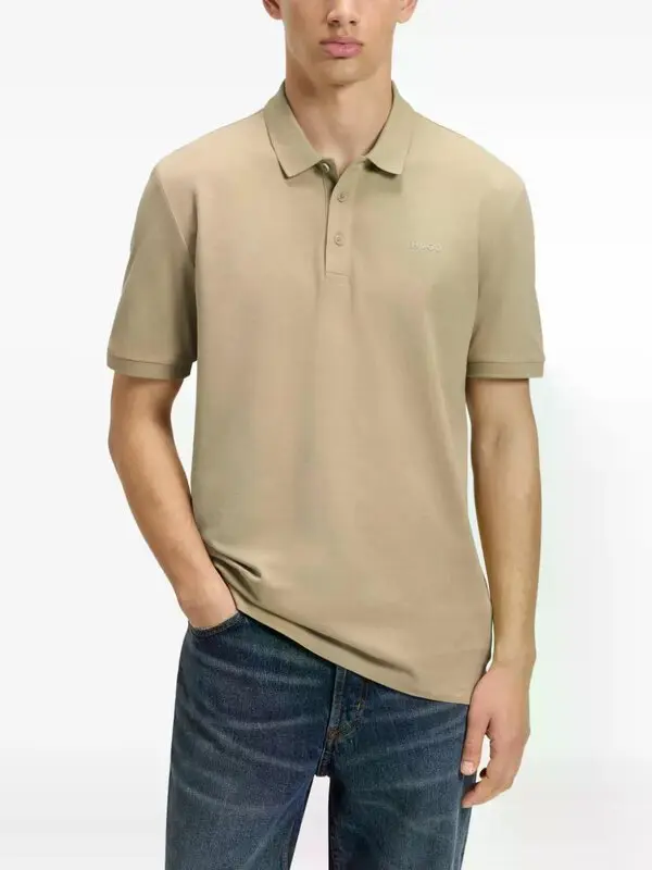 Hugo Cotton Polo Shirt - Neutrals