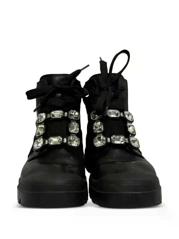 ROGER VIVIER Walky Viv' Crystal-embellished Ankle Boots