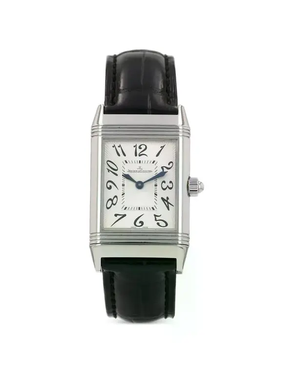 JAEGER-LECOULTRE 2000s Reverso Duetto 39mm Watch - Silver