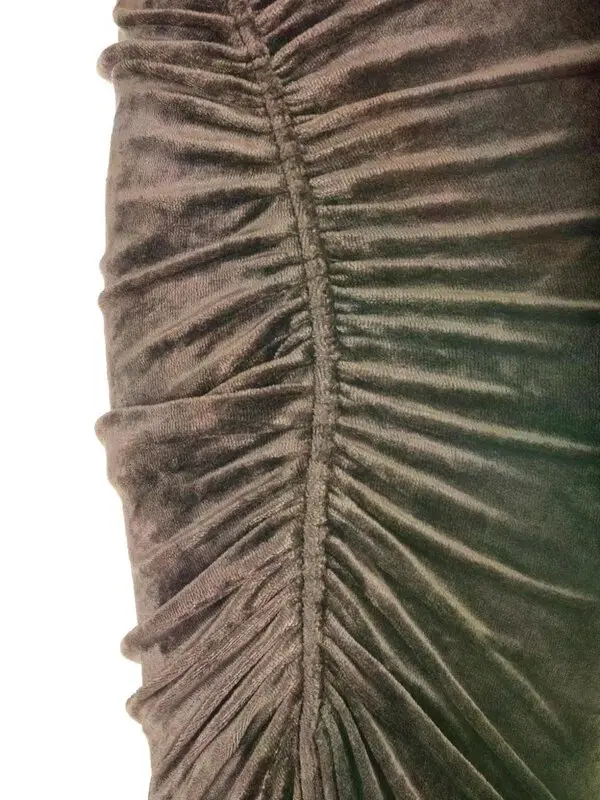 Rick Owens Svita Ruched Skirt - Brown
