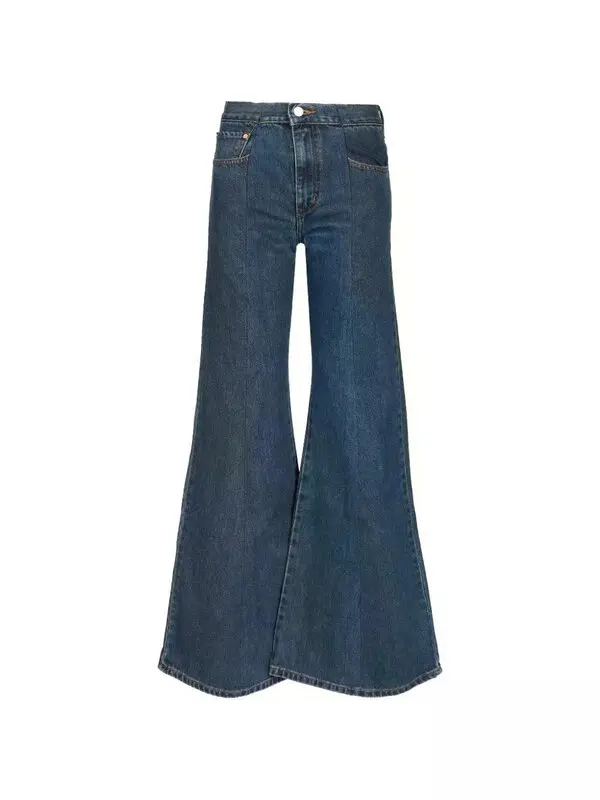 E.L.V. DENIM Odette Flared Jeans - Blue