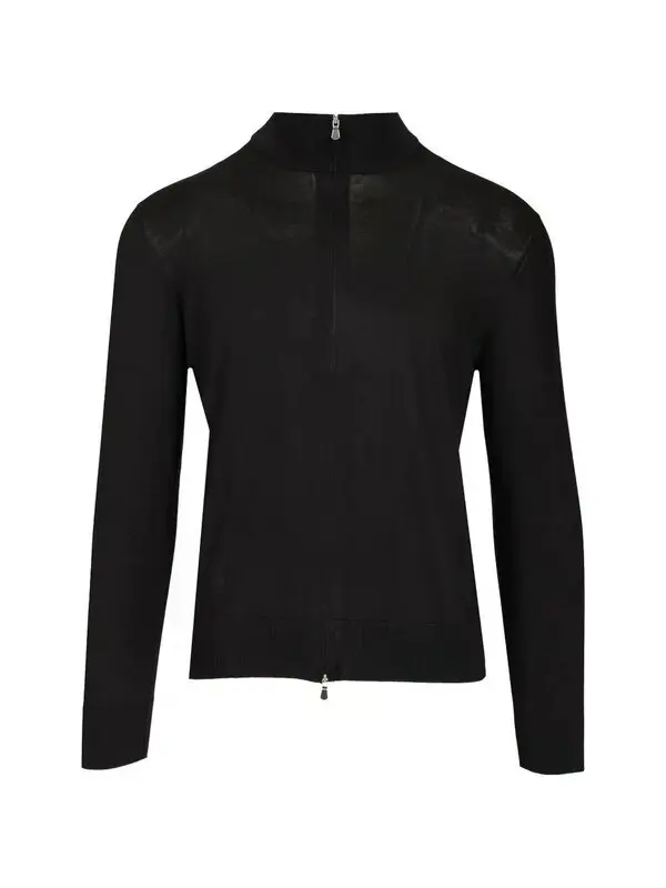 Tagliatore Zip-up High-neck Cardigan