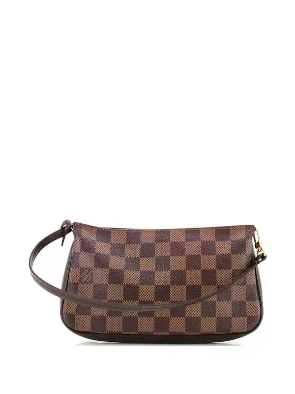 LOUIS VUITTON Navona Pochette Accessoires Damier Clutch - Brown