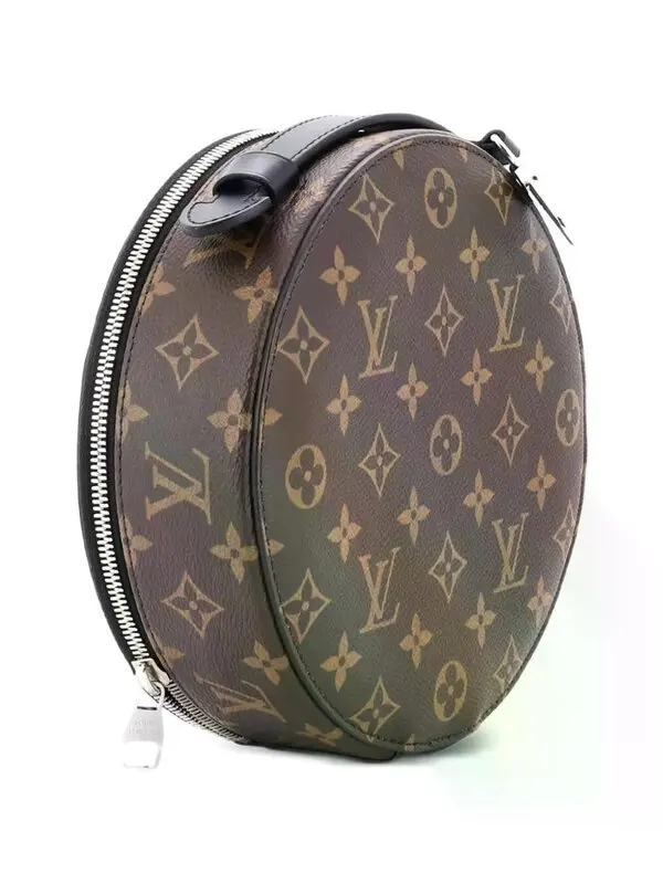 LOUIS VUITTON Audio Case Macassar Monogram Canvas Satchel