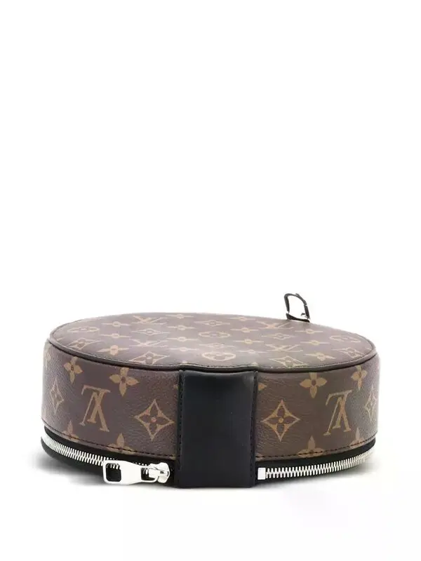 LOUIS VUITTON Audio Case Macassar Monogram Canvas Satchel