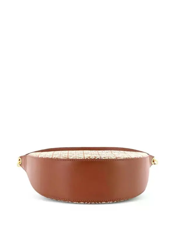 Loewe Luna Anagram Jacquard Hobo Bag - Brown
