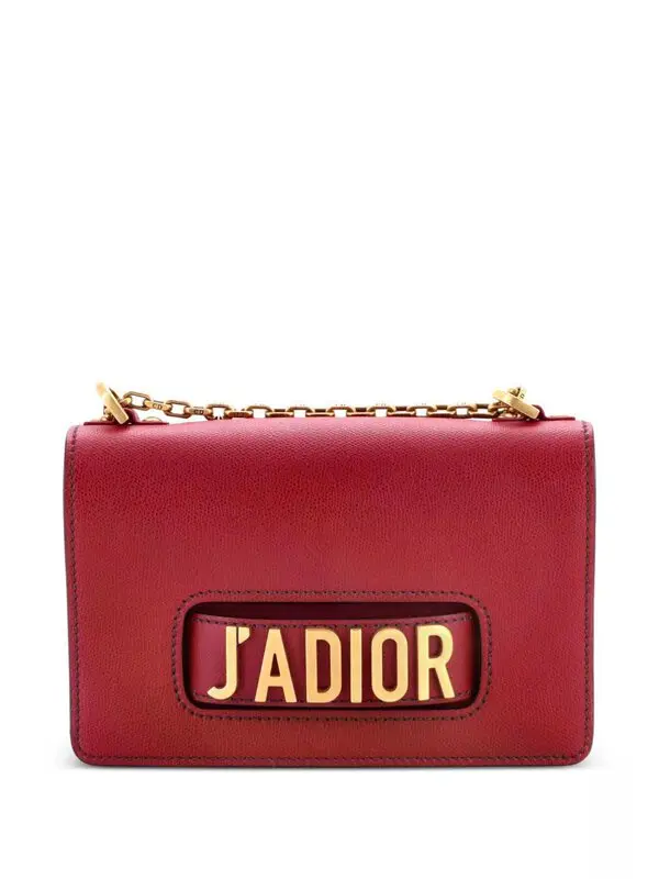 Dior J'adior Flap Bag Leather Medium - Red