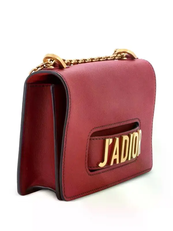 Dior J'adior Flap Bag Leather Medium - Red