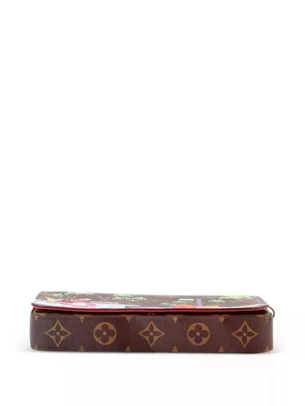 LOUIS VUITTON Felicie Pochette Limited Edition Vivienne Xmas Monogram Canvas