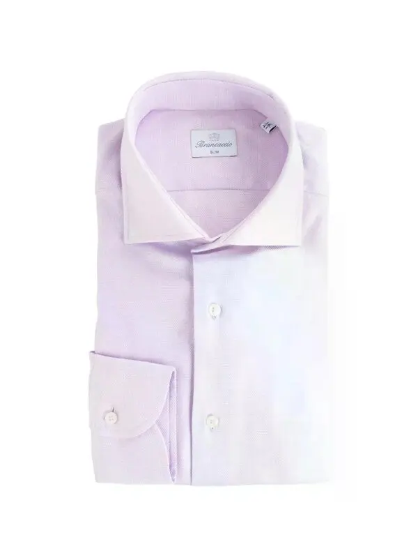 BRANCACCIO Textured Slim-fit Shirt