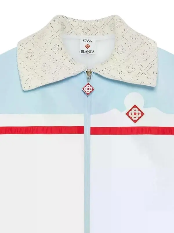 Casablanca Lace-collar Panelled Jacket