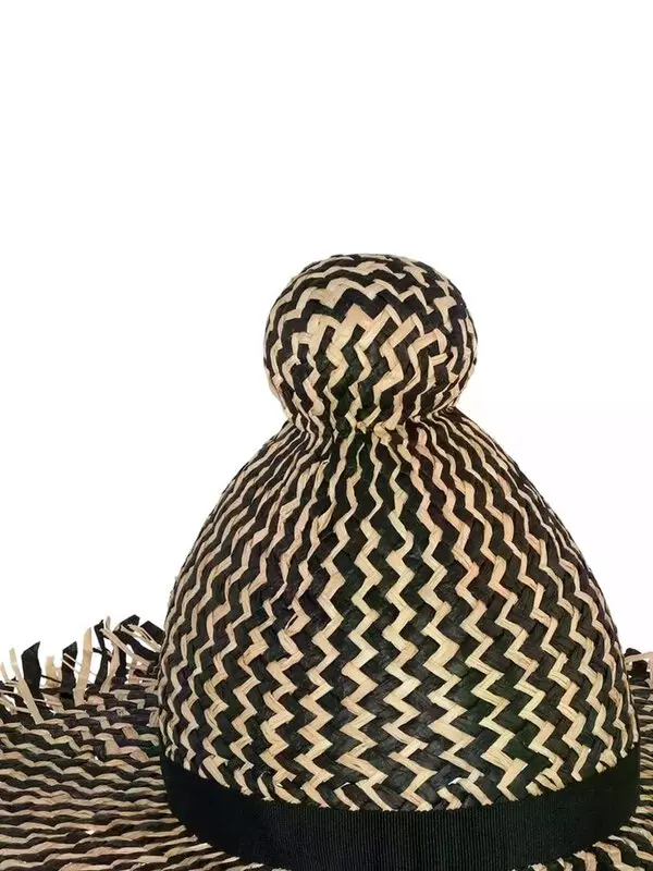 Henrik Vibskov Garden Zigzag-woven Straw Hat
