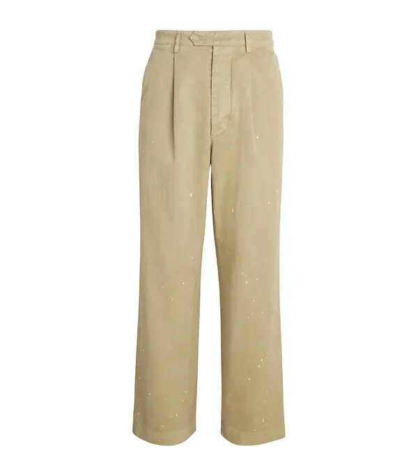 Auralee Cotton Garment-dyed Chinos - Beige