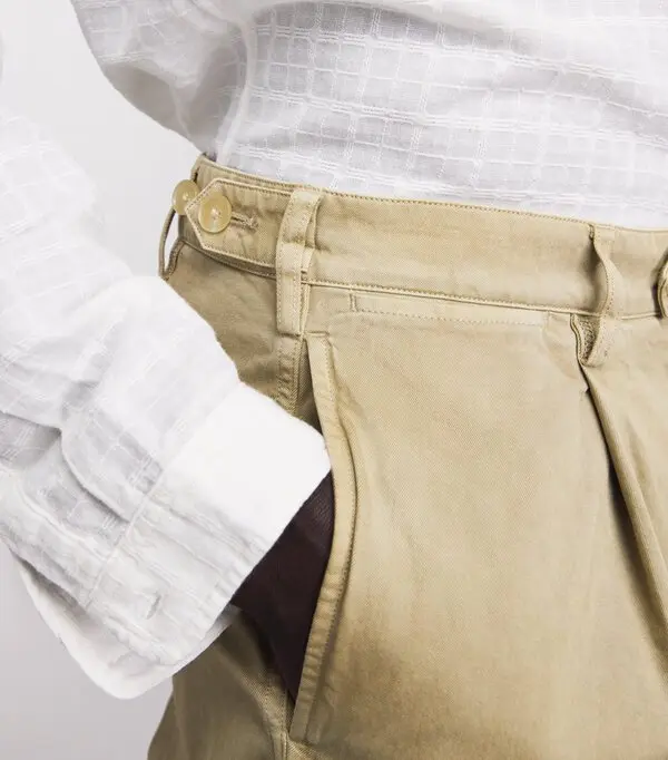 Auralee Cotton Garment-dyed Chinos - Beige