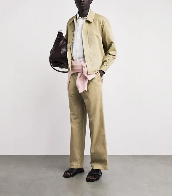 Auralee Cotton Garment-dyed Jacket - Beige