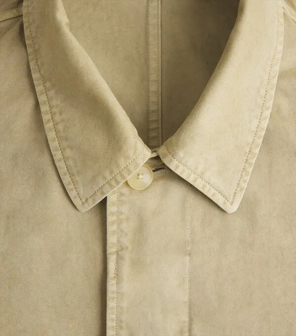 Auralee Cotton Garment-dyed Jacket - Beige
