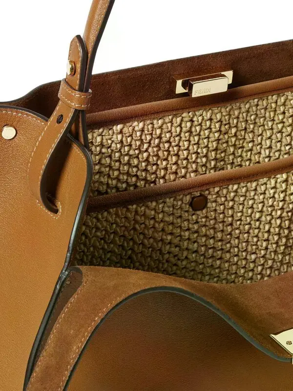 Fendi Medium Leather Tote Bag