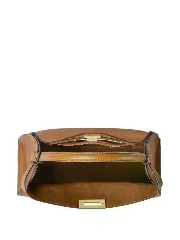 Fendi Medium Peekaboo Way Leather Tote Bag - Brown