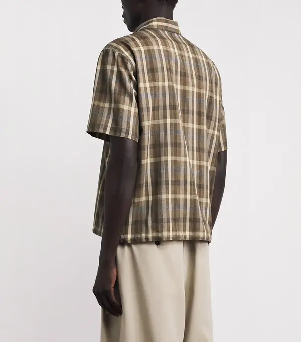 Auralee Wool Check Shirt - Brown