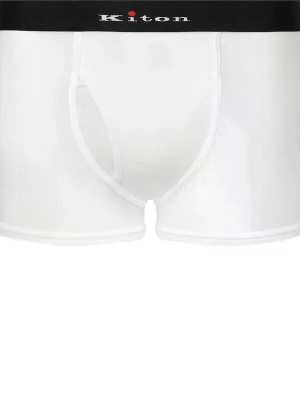 Kiton Logo-waistband Boxer Briefs