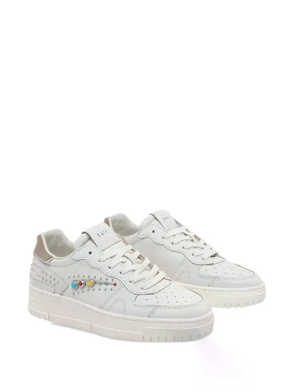 D.a.t.e. Torneo Stud-embellished Sneakers - White