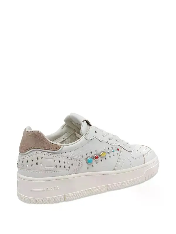 D.a.t.e. Torneo Stud-embellished Sneakers - White