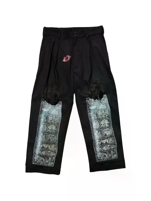 CAROLINA SARRIA Graphic-print Trousers