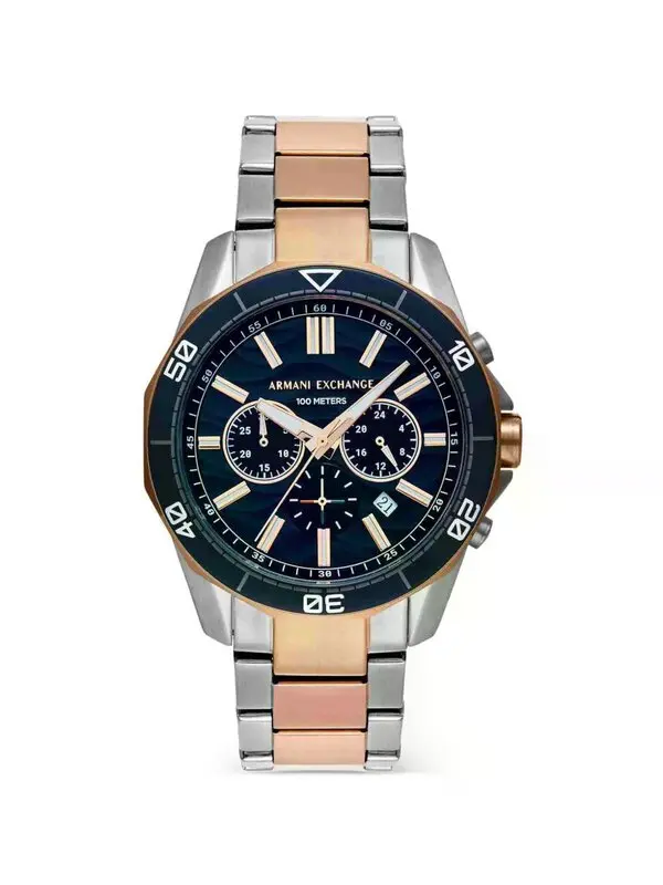 Armani Exchange Spencer Chronograph 44mm Watch - Blue